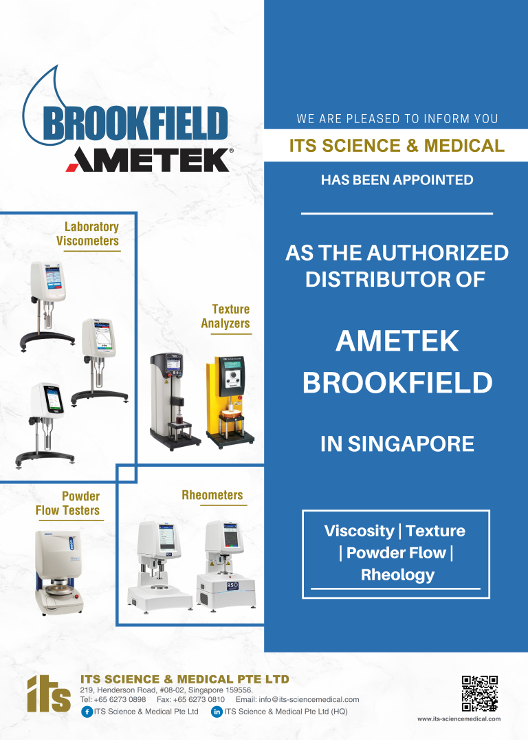 Digital Viscometers Singapore | AMETEK Brookfield & ITS Science ...